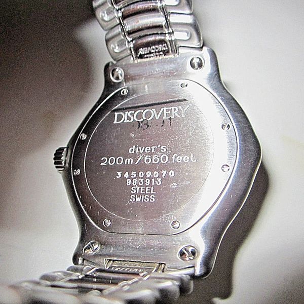 Ebel Discovery mens stainless steel divers watch model 9834913 ...
