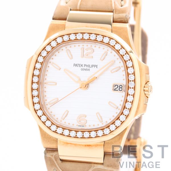 Patek Philippe [PATEK PHILIPPE] Nautilus 7010R-011 Boys Silver K18 Rose ...