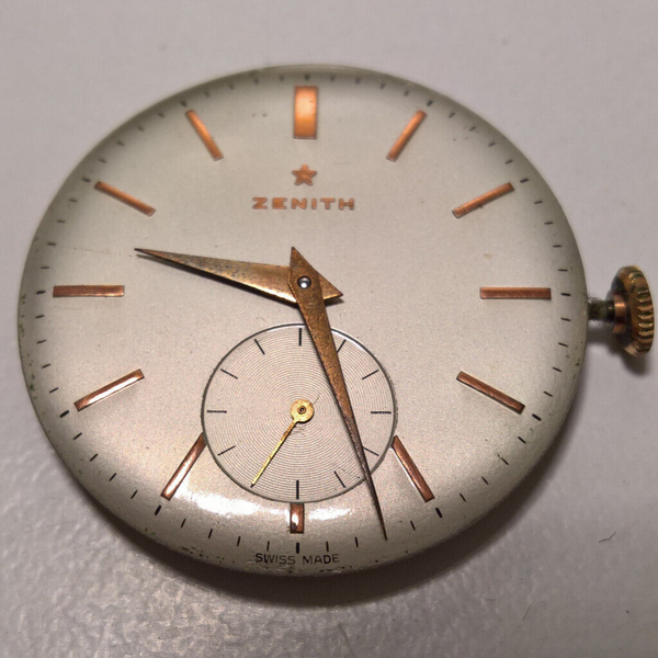 RARE VINTAGE ZENITH STELLINA QUADRANTE + MOVIMENTO CAL 40 + HANDS SET ...