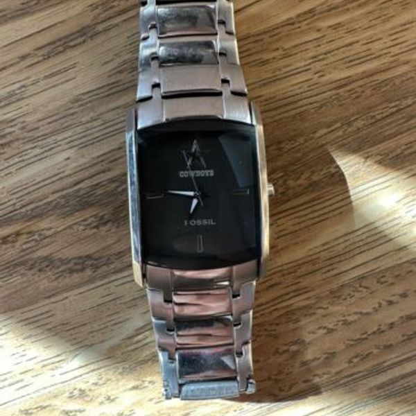 Dallas Cowboys Fossil watch Mens Dress Regis Wristwatch NFL 1161 With ...