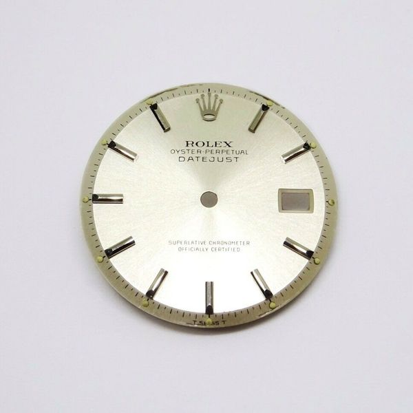 Rolex Men’s Slowset Datejust Non Quick set White Watch Dial Part 1601 ...