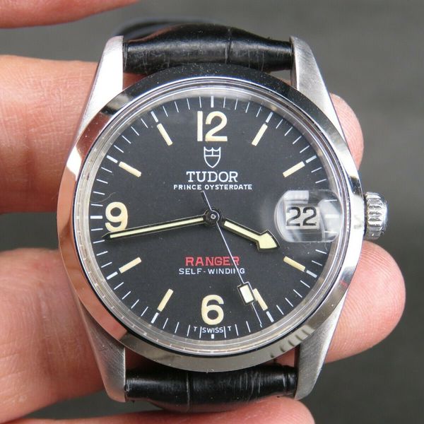 VINTAGE TUDOR PRINCE OYSTERDATE RANGER 2824-2 25J SS SWISS AUTOMATIC ...