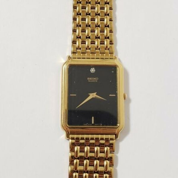 Mens Seiko Quartz Wristwatch Gold Plated | WatchCharts Marketplace