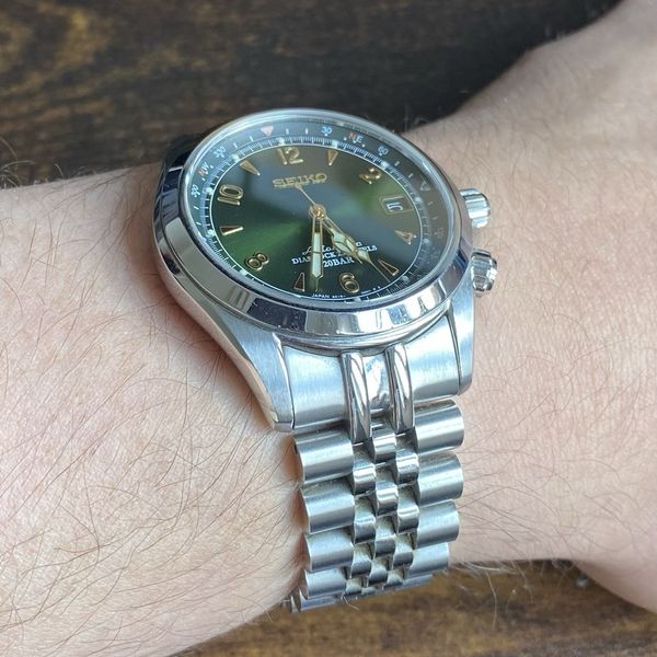 Seiko Men's Automatic Watch SARB017 Alpinist With jubilee Bracelet ...