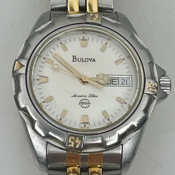 Bulova Marine Star Date Quartz Watch 200m 98c12 - 94804 | WatchCharts ...