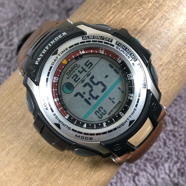 Casio Pathfinder Men 2632 PAS-400B Multifunction Quartz Digital Watch 8 ...