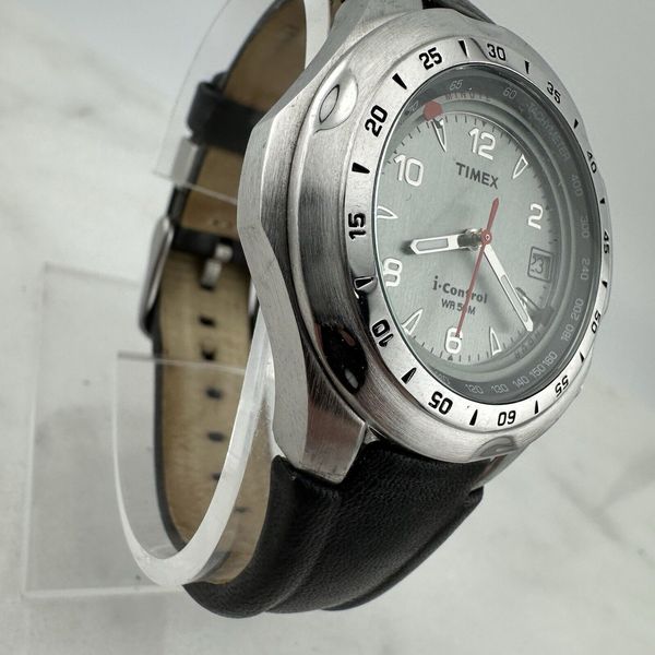 Rare Timex Indiglo i-Control Tachymeter Alarm Quartz Men's Watch - New ...