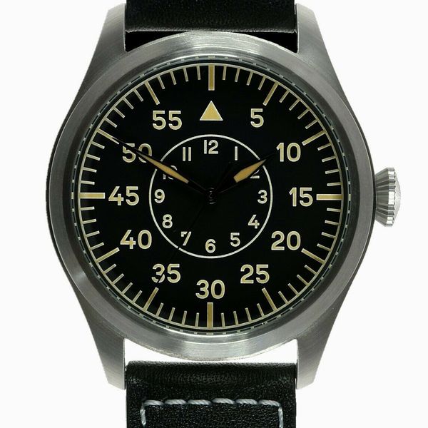 腕時計 MWC Classic 46mm Limited Edition Retro Dial XL Luftwaffe Pattern ...