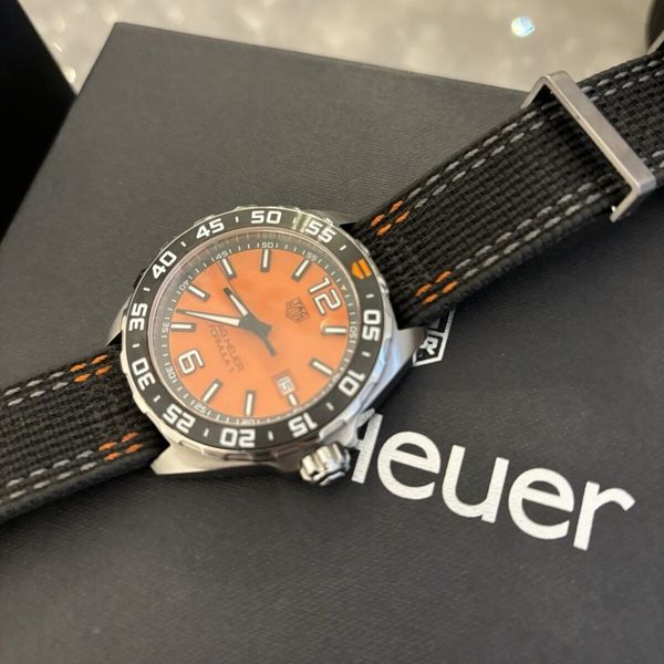 TAG Heuer Formula 1 Orange Men's Watch - WAZ101A.FC8305 | WatchCharts ...