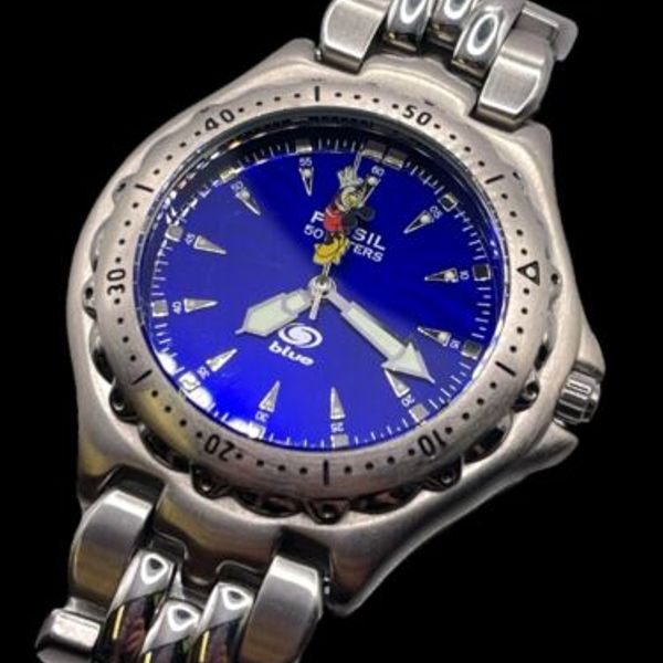 Disney Fossil Mickey Mouse Diving Wrist Watch LE 5000 LI-1627 ...