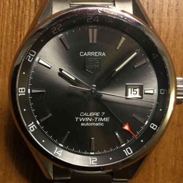 TAG HEUER CARRERA TWIN TIME CALIBRE 7 AUTOMATIC | WatchCharts