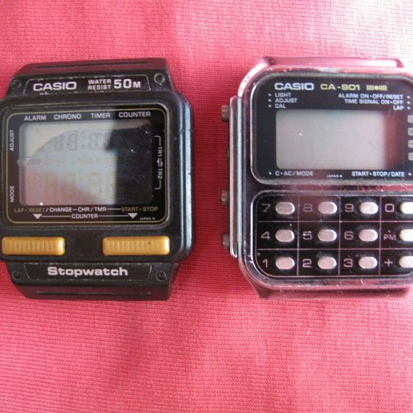 Vintage CASIO CA-901 Calculator Game & Watch + CASIO S-50W // // For ...