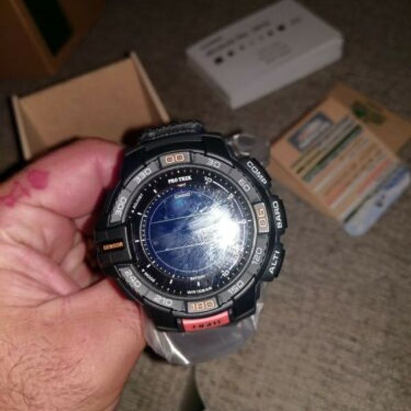 Casio Pro Trek Men's Tough Solar Triple Sensor Black Resin 52mm Watch PRG270-1 | WatchCharts ...
