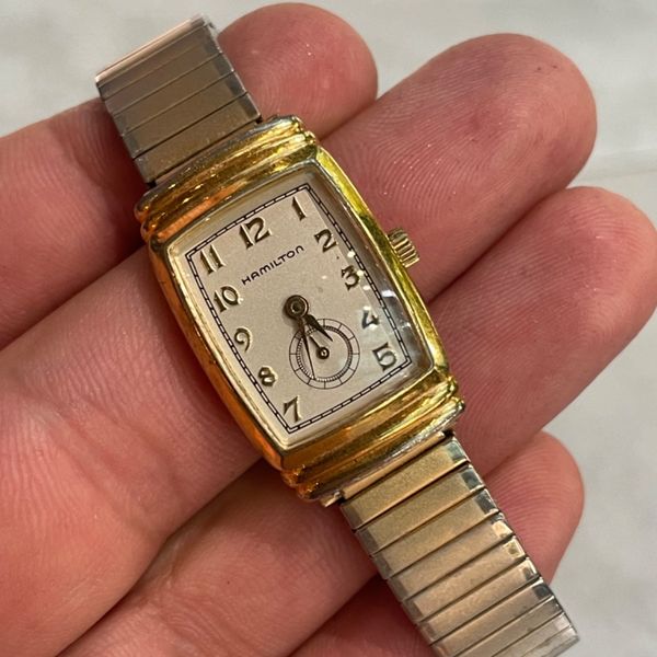 HAMILTON ART DECO 6200A SWISS MADE REGISTERED EDITION RARE WATCH WOMANS ...