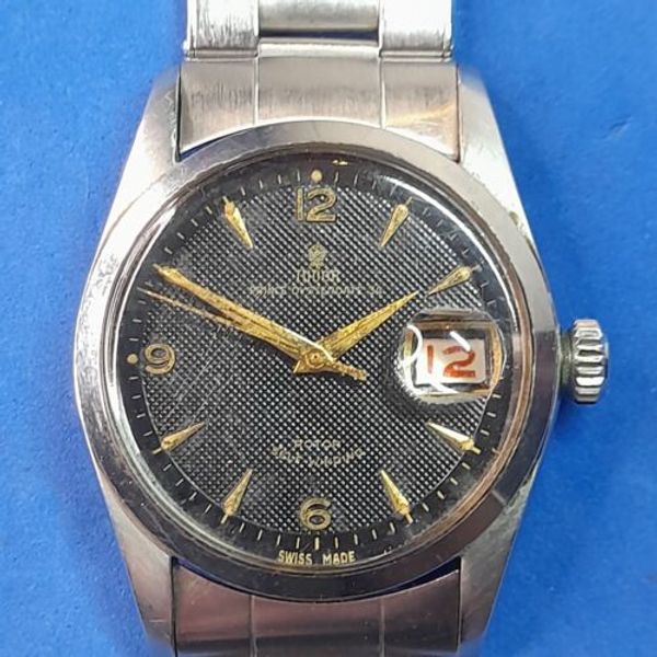 Vintage Tudor Prince Oysterdate 34 Rotor Self Winding Black Honeycomb ...