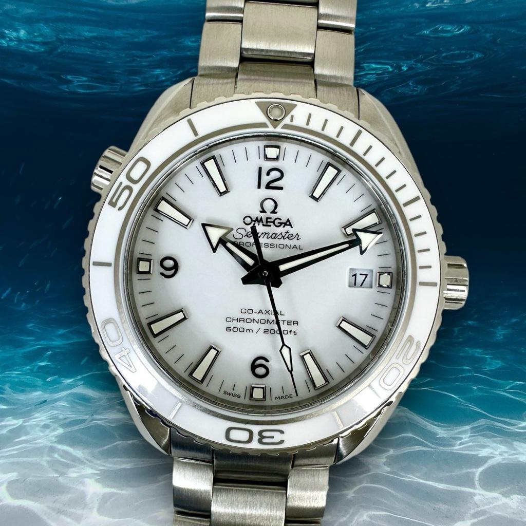 FS Omega Seamaster Planet Ocean (white) | WatchCharts Marketplace
