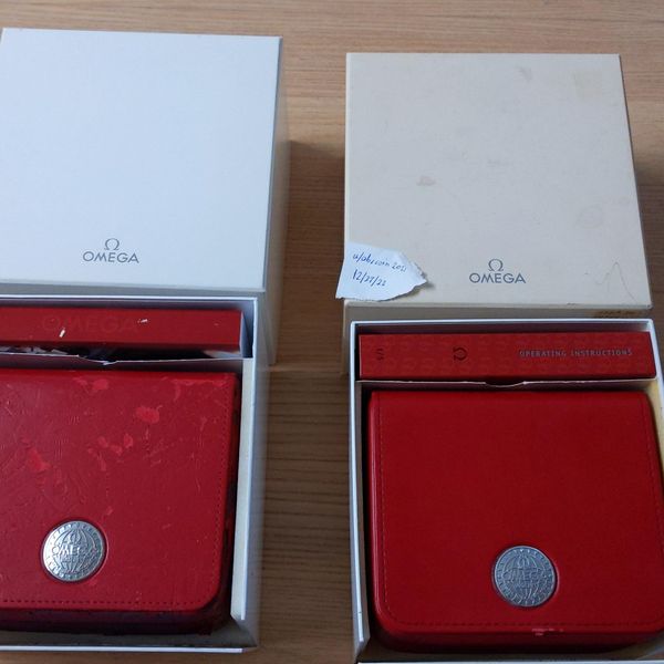 [wts] Omega red leather watch boxes | WatchCharts Marketplace