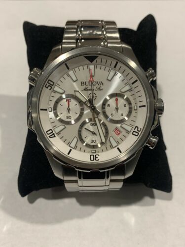 Bulova Marine Star Men's Chronograph Six Hand Calendar 43 mm Watch ...