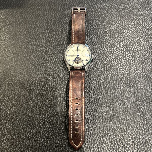 Parnis 43mm Automatic Watch with Power Reserve Indicator and Date ...