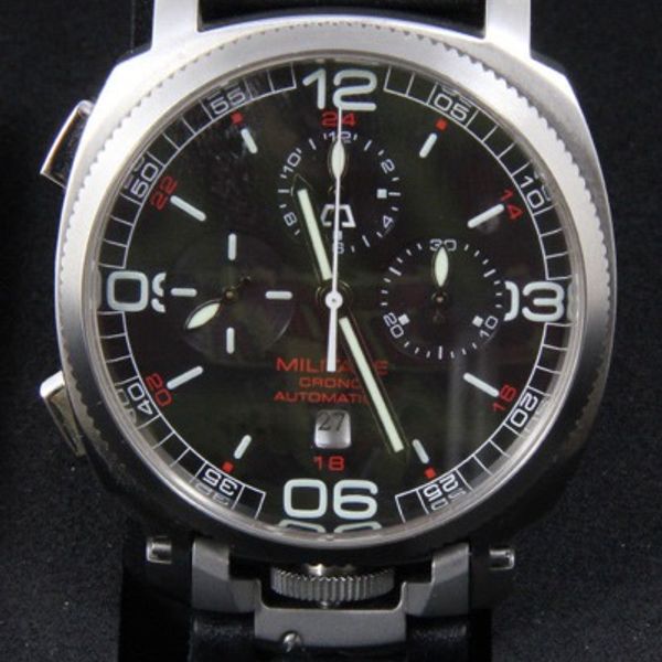 FS: Anonimo Militare Chrono Automatico 2007 Stainless Steel Black Dial ...