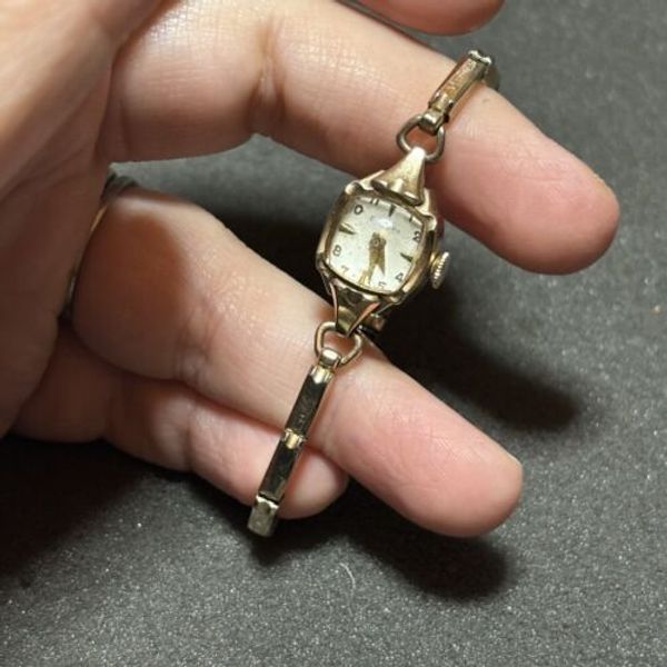 Vintage Bulova L3 Ladies Cocktail Watch Mechanical Wind 10K Gold Plated ...