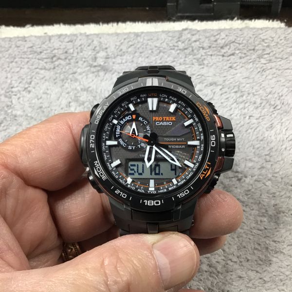 Casio ProTrek PRW-6000Y- Carbon Fiber Strap - Solar/Atomic - Great ...