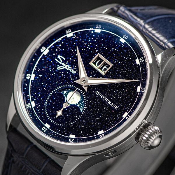 Sugess MoonPhase Master StarDust Mechanical Watch Seagull 1963 ...