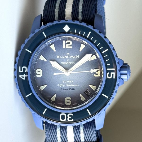 [WTS] Blancpain X Swatch Scuba Fifty Fathoms Atlantic Ocean Blue ...