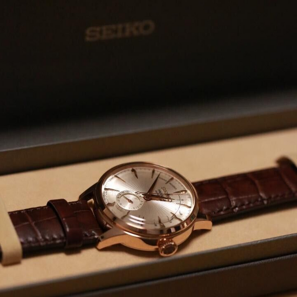 SEIKO PRESAGE SARY132 White Automatic Mechanical Elegant Men's Watch ...