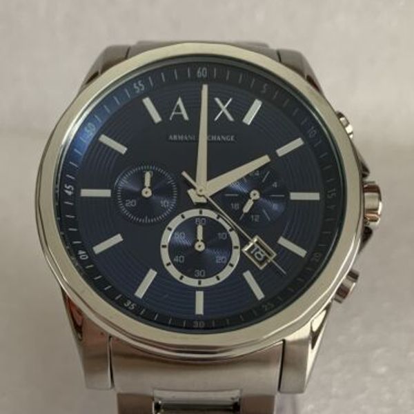 ARMANI EXCHANGE Mens Blue Dial Chronograph Watch AX2509. | WatchCharts ...