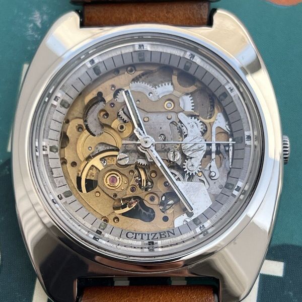 Vintage Citizen Skeleton Automatic 21 Jewels Japan Made Men's Watch Cal ...