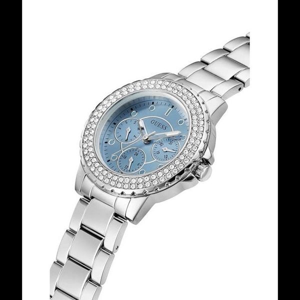 Guess Ladies Crown Jewel Stainless Steel Silver Watch GW0410L1 ...