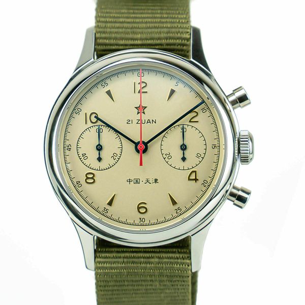 1963 Watch Wrist Mechanical Chronograph Sapphire Glass 21 Zuan Seagull ...