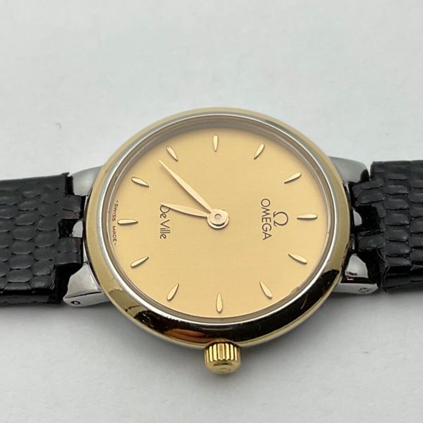 Excellent Omega DeVille Ladies Ref. 795.1111 WATCH 18k & S/S Gold dial ...
