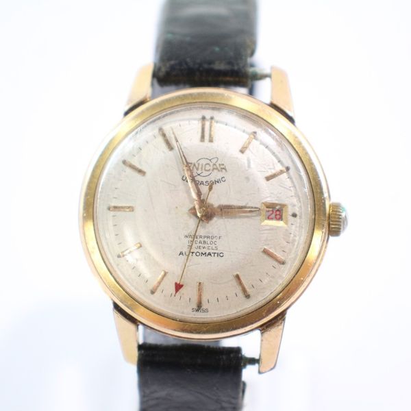 Enicar Ultrasonic Gold Tone Watch Automatic WORKING | WatchCharts ...
