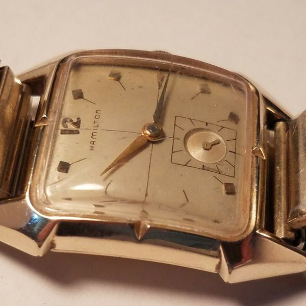 Vintage Hamilton Murray 10K Yellow Gold Filled Watch 730 17J Runs great ...