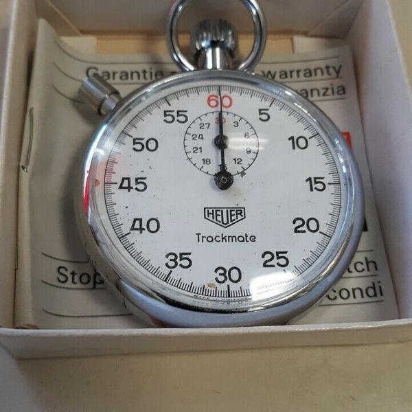 Vintage HEUER Trackmate stopwatch from 1970's needs repair doesnt run ...