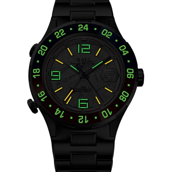 *AUTHORIZED DEALER* Ball Roadmaster Pilot GMT Meteorite- DG3038A-S9CJ ...