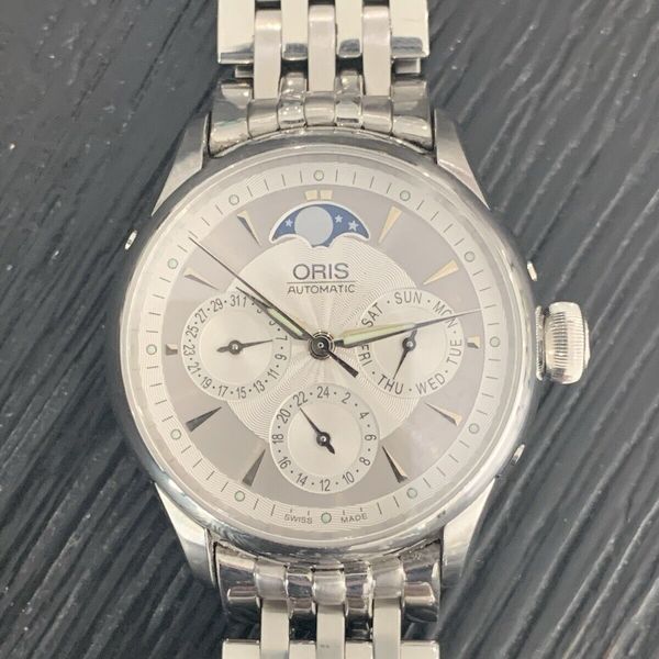 Oris Artelier 7606 Men's Automatic Watch with Moonphase, Triple ...