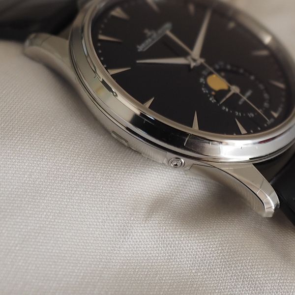 FSOT : JLC MASTER ULTRA THIN MOON Black Dial MUT 39mm BNIB Q 1368470 ...