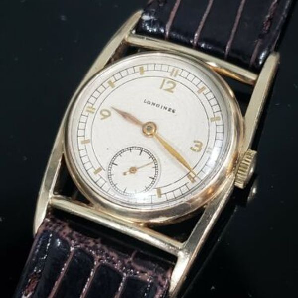 Vintage Longines Mainliner Cal. 10L 1940s Piping Case Mens 10kGF Manual ...