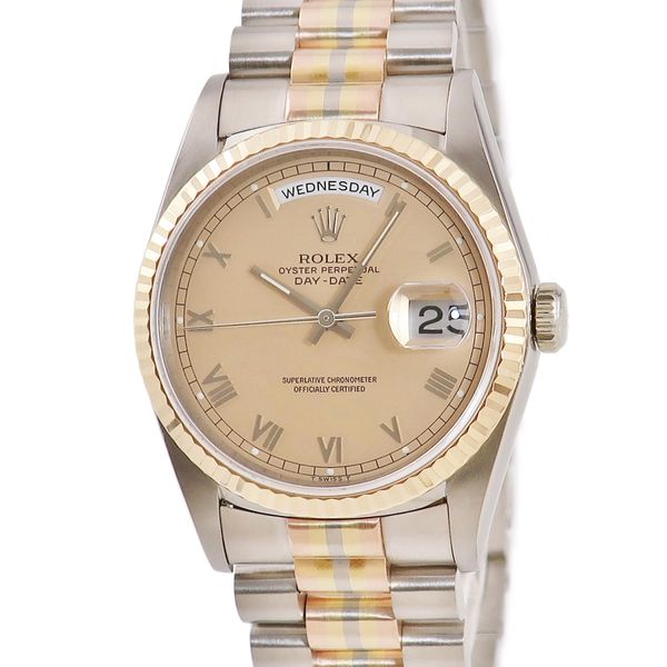 Rolex ROLEX Day-Date 36 Tridor 18239BIC E number K18 solid 3 color ...