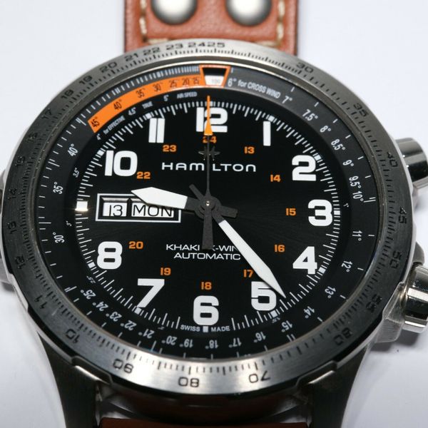 Original Hamilton Khaki Aviation Automatic Black Dial Men's Watch ...