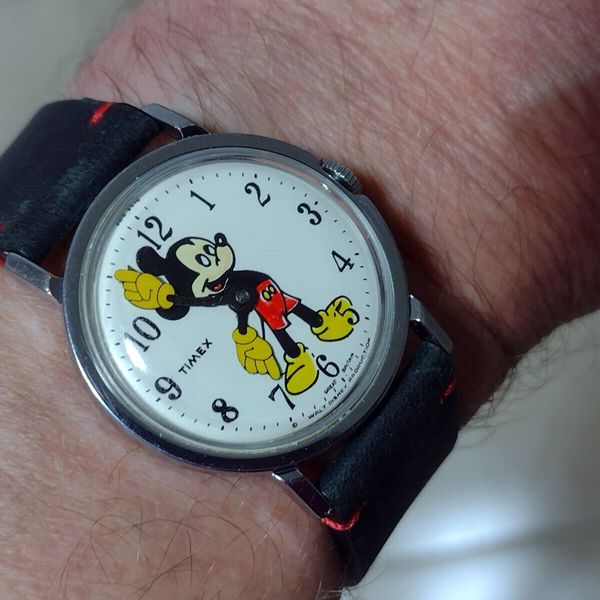 Superb Rare Vintage 1970 Full Size Mickey Mouse Timex Mercury Watch ...
