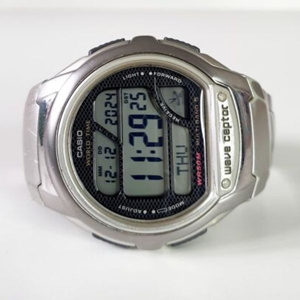2005 Casio Wave Ceptor WV-58U Module 3053 Mens LCD Digital Watch World ...