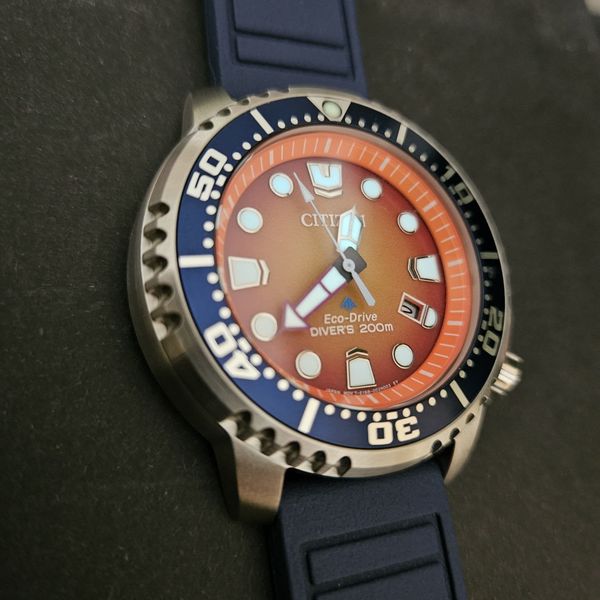 FS only: Citizen Promaster Eco-Drive Orange dial/Blue bezel (SOLD ...
