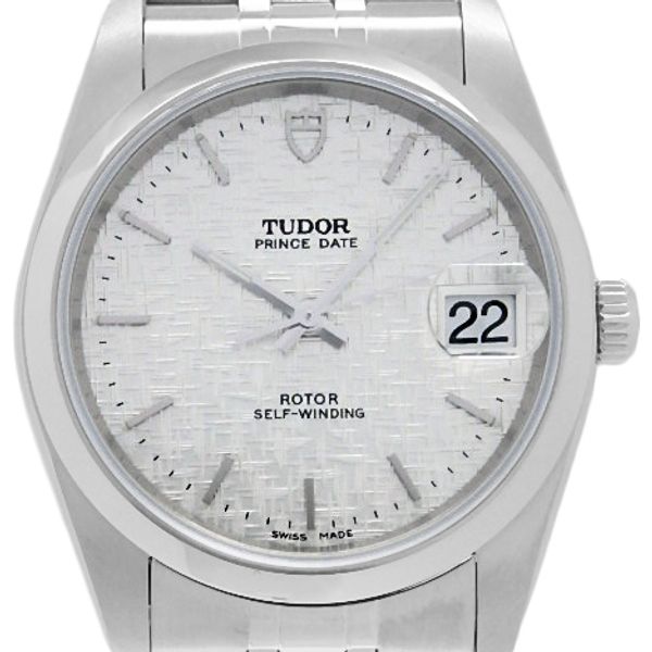 TUDOR Tudor Prince Date ROTOR Ref.74000 Automa Boys Silver Mosaic Dial ...