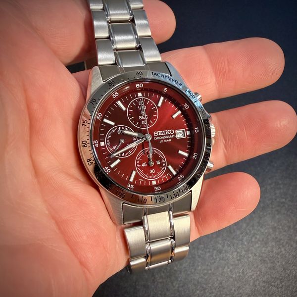 [WTS] Seiko Spirit SBTQ045 Red Dial Chronograph – Full Kit / $90 ...