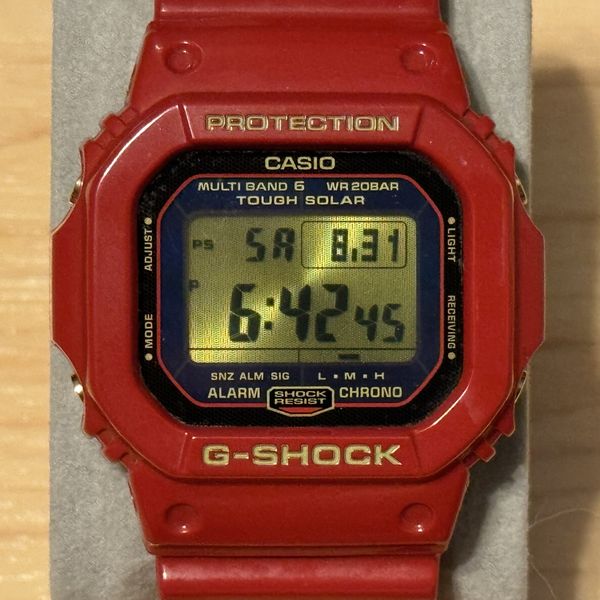 [WTS] Casio G-Shock GW-M5630A-4 30th Anniversary Rising Red Tough Solar ...