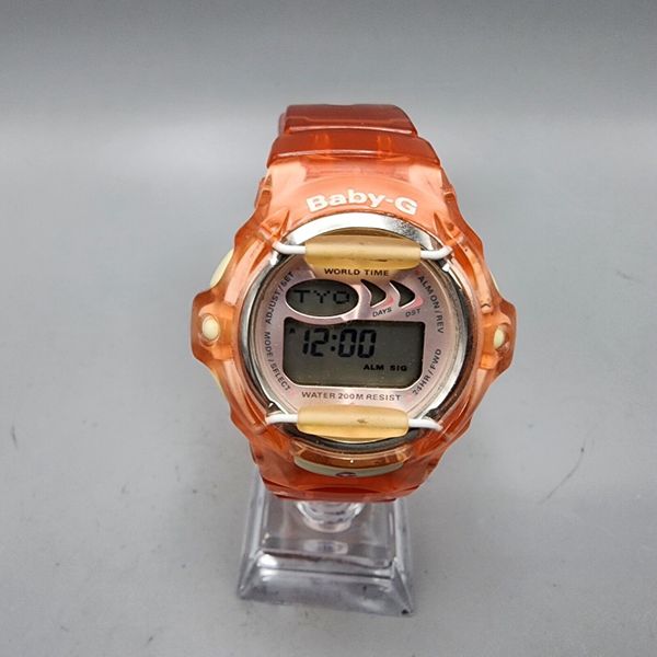 Casio Baby-G Watch Women Pink Digital Alarm Chrono World Time BG-169A New Batt | WatchCharts ...